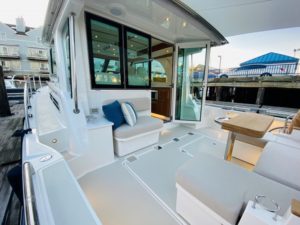 Back Cove 39O’s Fun and Relaxing Cockpit - DiMillo's Yacht Sales