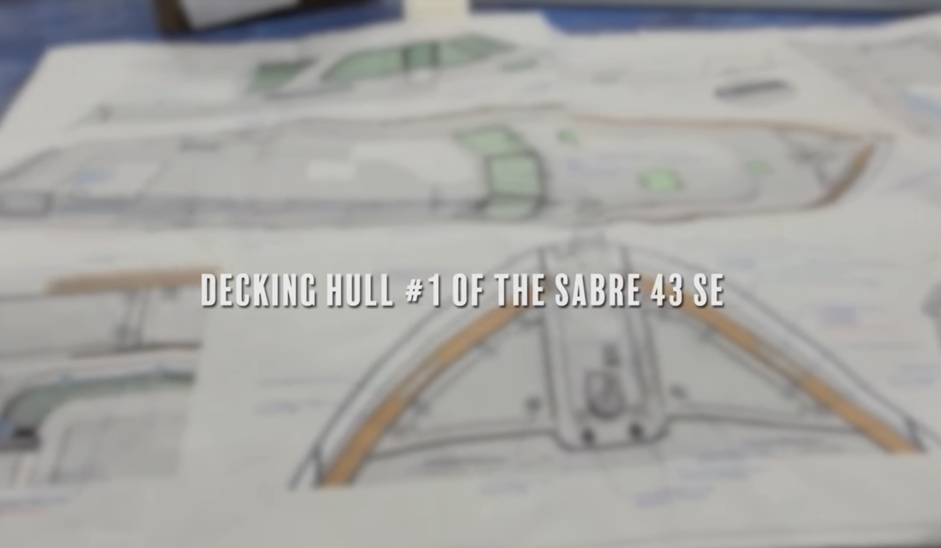 Sabre 43 Hull #1 Decking Video - DiMillo's Yacht Sales