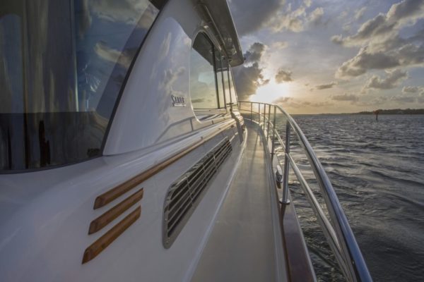 Sabre and Back Cove Yachts' Functional Side Decks - DiMillo's Yacht Sales