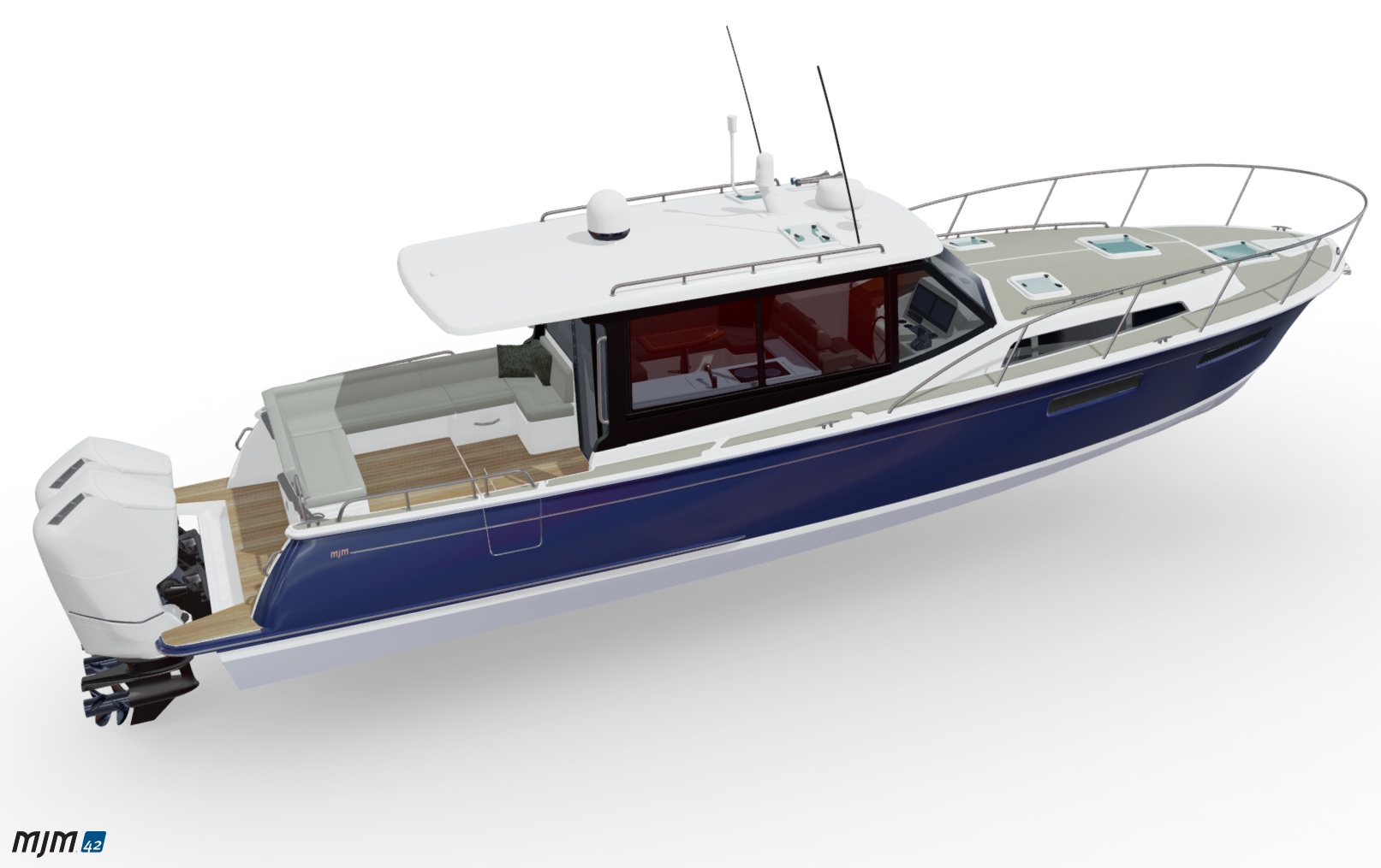 3D Visual Look at the Upcoming MJM 42 - DiMillo's Yacht Sales